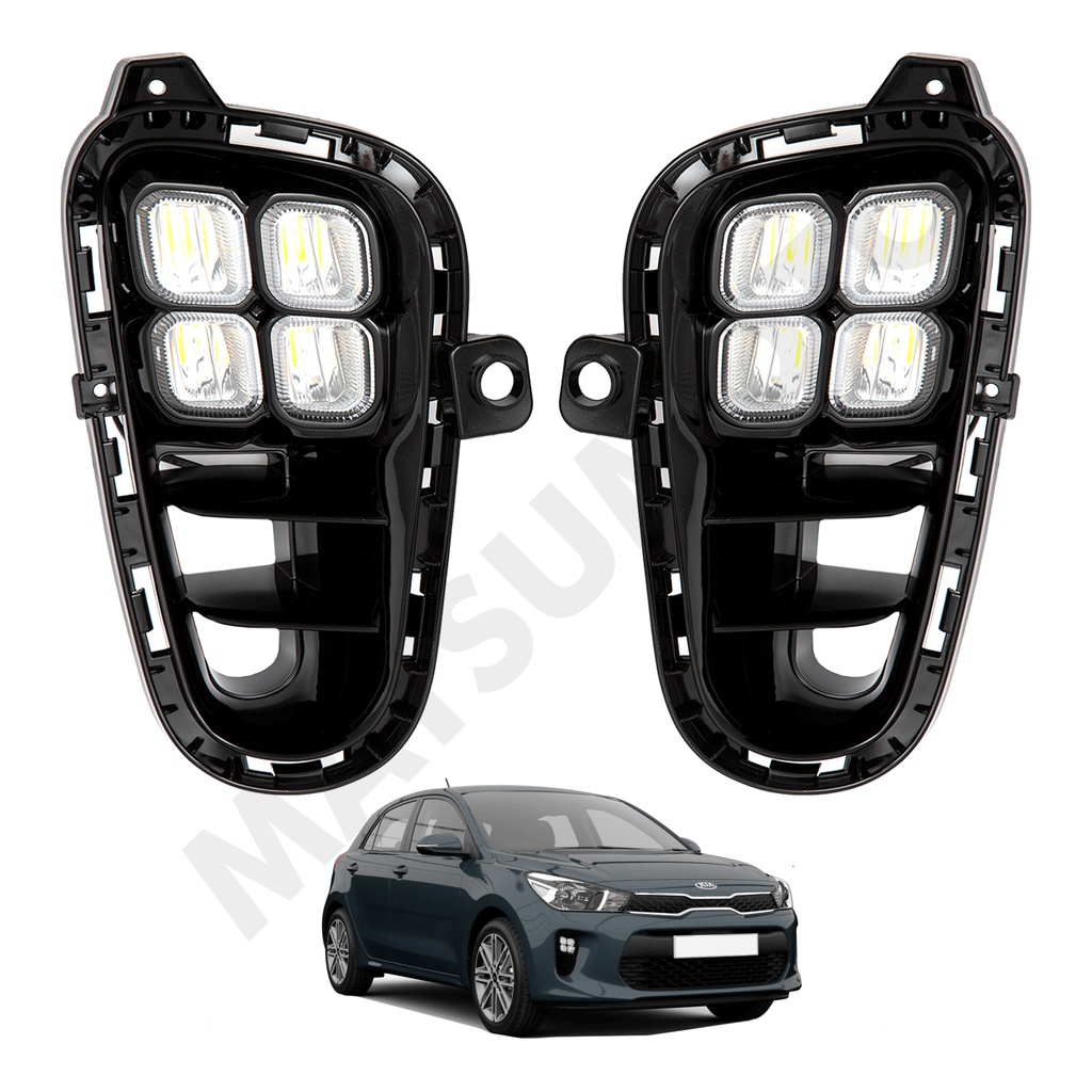 Kit DRL Biseles con Led Blanca - Luz Intermitente Kia Rio (2017-2020 ...