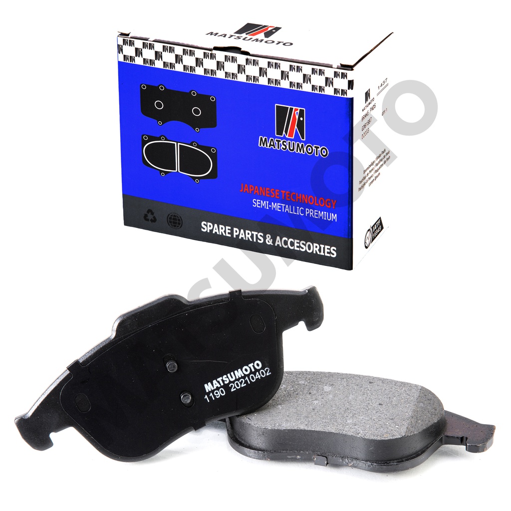 M1190 - Pastillas de Freno Semi-metálica Delantera para Renault MEGANE | matsumotoparts.com