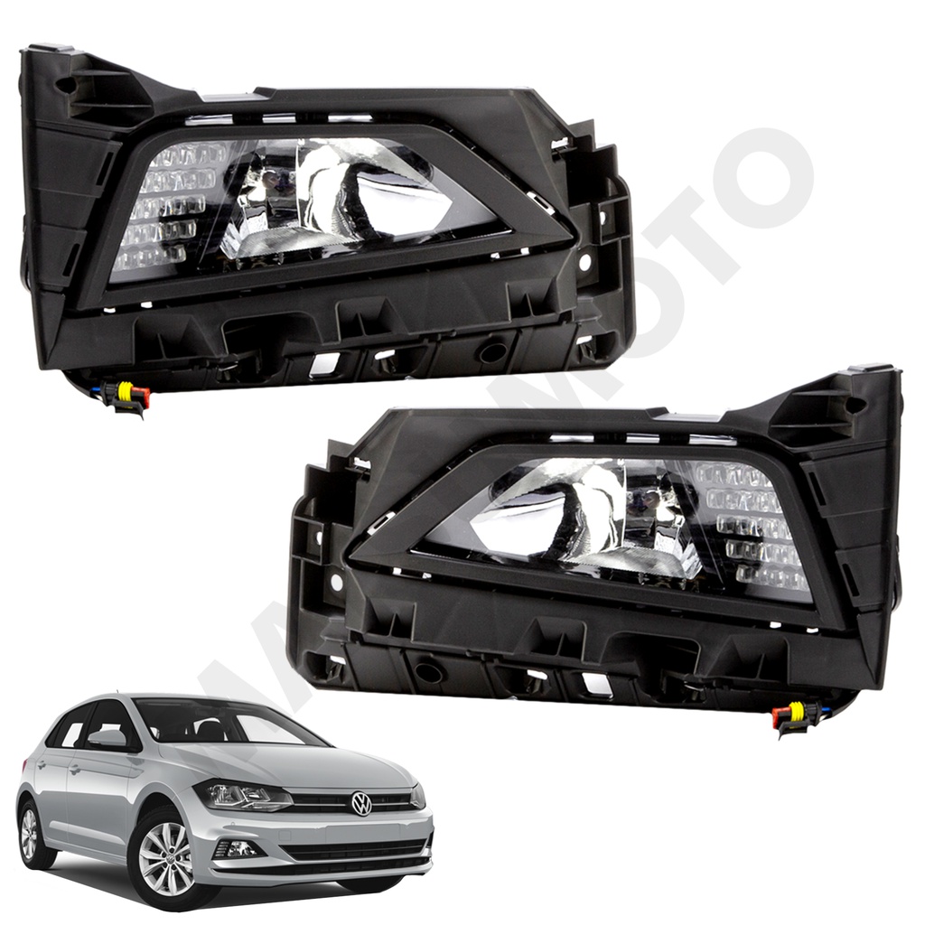 Kit DRL Biseles con Led Blanca - Luz Intermitente Volkswagen Polo (2018 ...